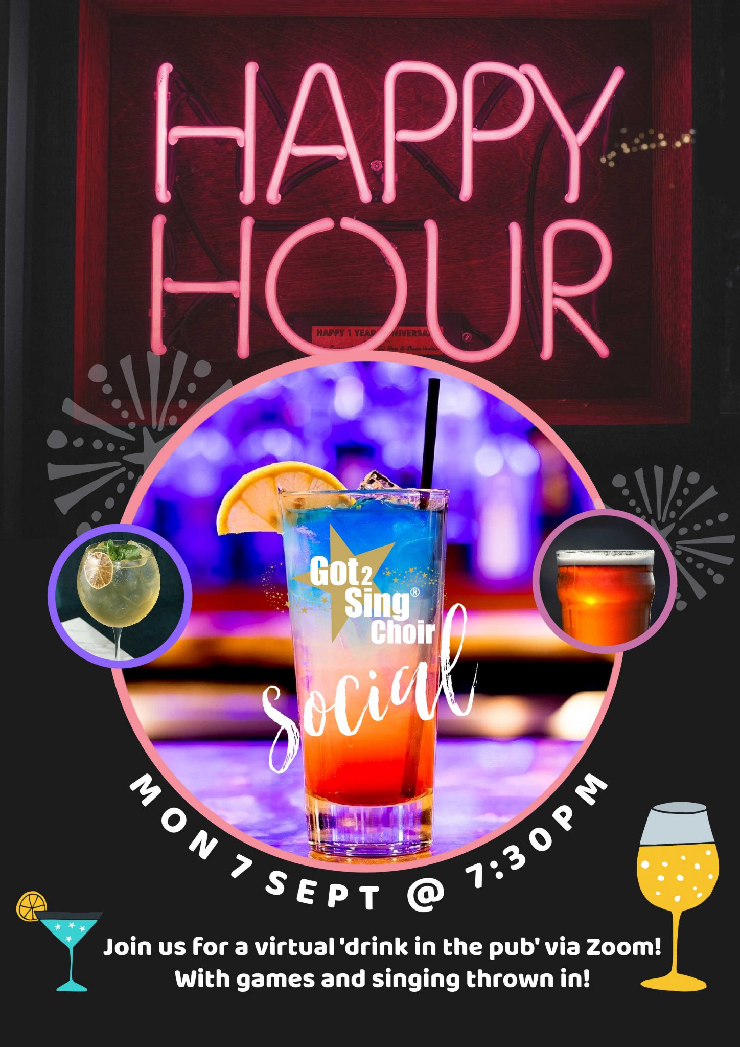 Got 2 Sing Choir Members' Happy Hour - Got 2 Sing